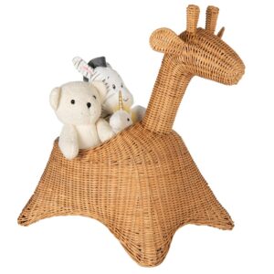 KOUBOO Wicker Giraffe, Naural Color Storage Basket, Brown