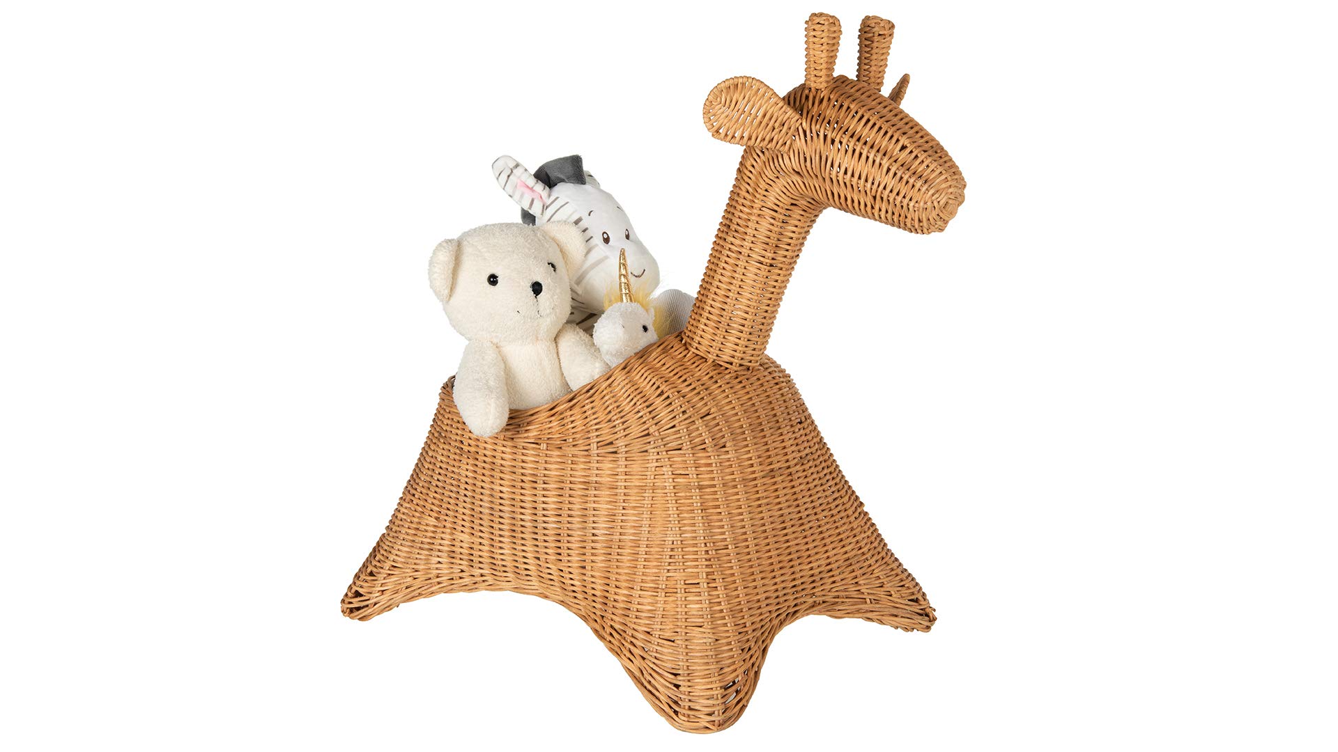 KOUBOO Wicker Giraffe, Naural Color Storage Basket, Brown