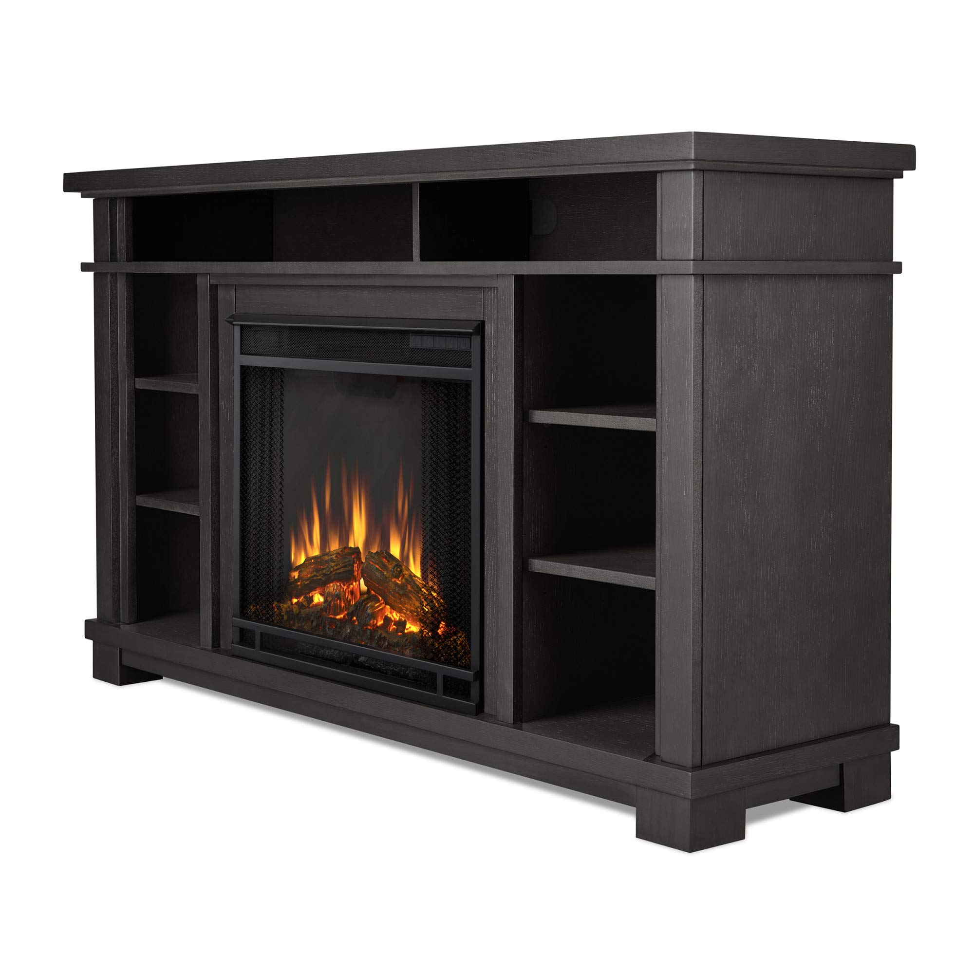 Belford 56" Electric Fireplace TV Stand in White by Real Flame