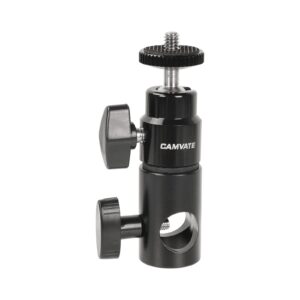 camvate light stand mount articulated 1/4''-20 mini ball head for monitor/led light - 1952