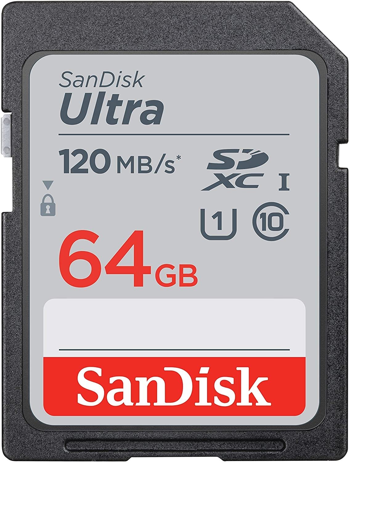 SanDisk 64GB SDXC SD Ultra Memory Card Works with Nikon D3500, D7500, D5600, D5200 Digital Camera Class 10 (SDSDUN4-064G-GN6IN) Bundle with (1) Everything But Stromboli Combo Card Reader