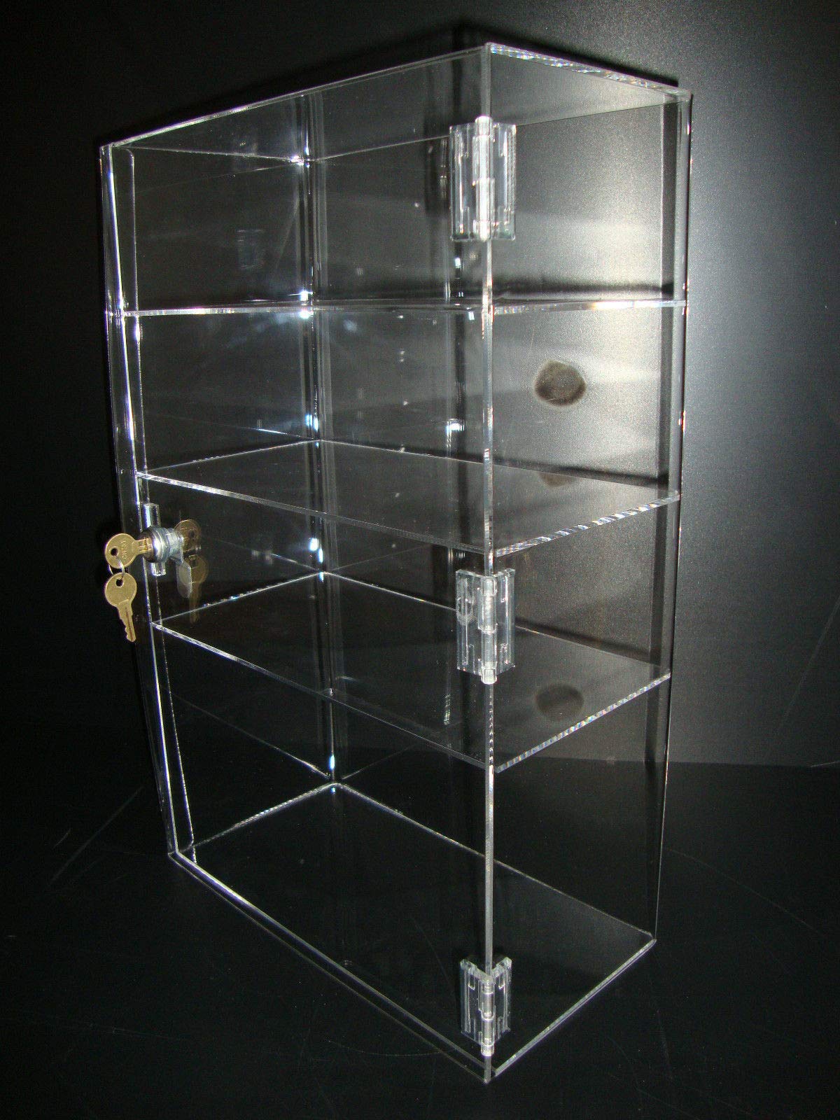 305Displays Acrylic Showcase 12" x 6" x 19" Locking Security Countertop Display