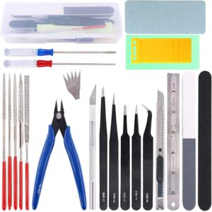 26pcs gundam model tools kit gunpla tool kit gundam modeler basic tools for gundam bandai hobby building assembling making