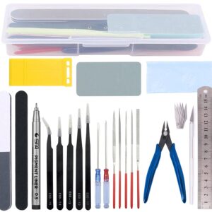 26Pcs Gundam Model Tools Kit Gunpla Tool Kit Gundam Modeler Basic Tools for Gundam Bandai Hobby Building Assembling Making