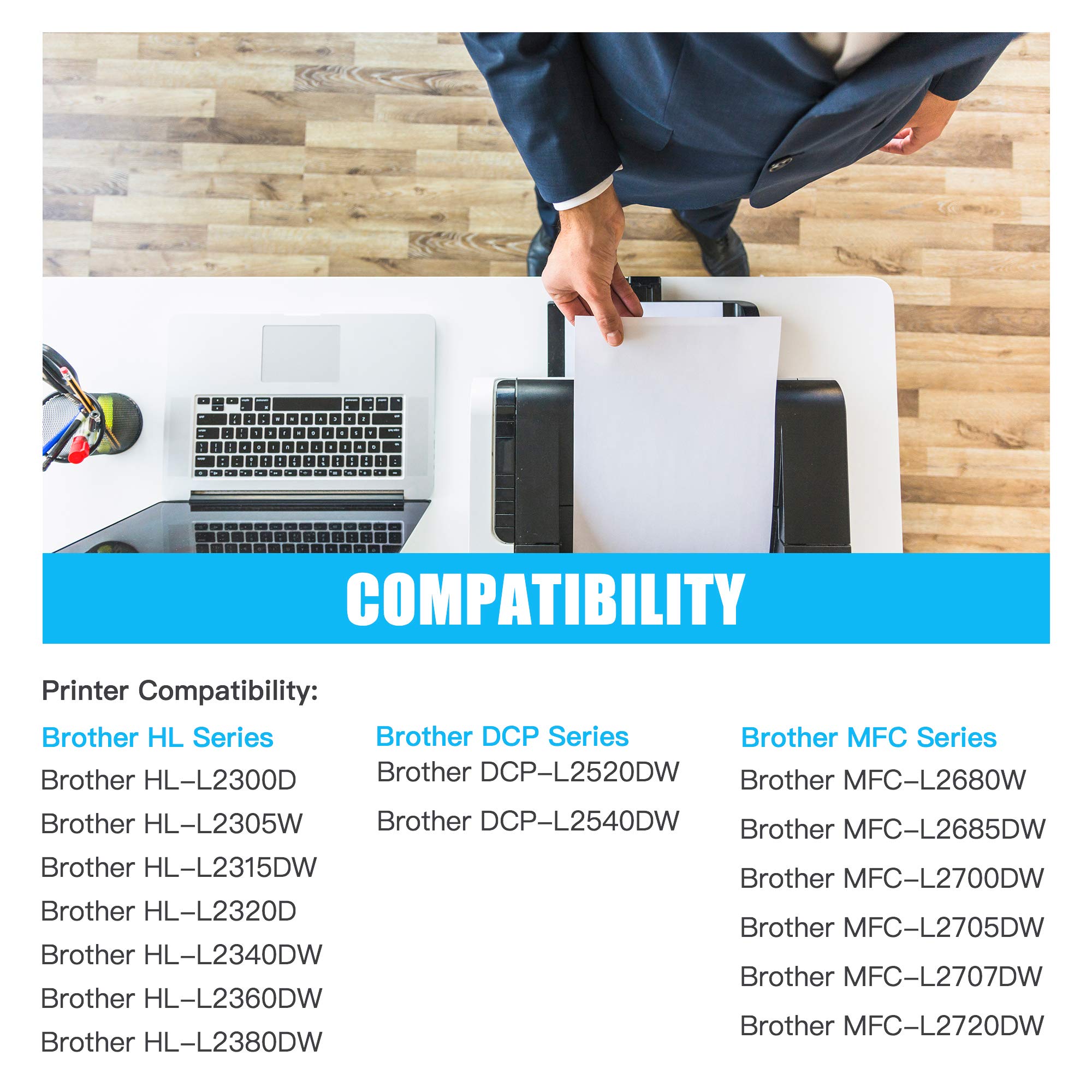 DIGITONER Compatible Toner Cartridge Replacement for Brother TN630 TN660 TN-660 TN-630 High Yield for use in Brother DCP-L2540DW L2560DW HL-L2300D L2360DW L2380DW MFC-L2680W L2685DW [Black, 4 Pack]