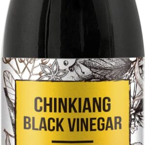 Soeos Chinkiang Vinegar, 18.6 fl oz (550ml), Chinese Black , Traditional , Organic , Zhenjiang Xiangcu, Black Rice Vinegar | Condiment for Cooking Noodles, Braised Meat, Cold Appetizers