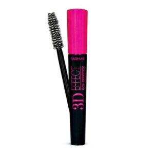 farmasi 3d effect high definition mascara, volumizing, lengthening, lifting, curling, multiplying, no smudging, lasting all day eye makeup 0.33 fl. oz / 10 ml