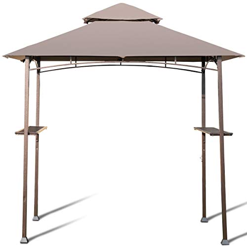 EnjoyShop 8' x 5' Outdoor Barbecue Grill Gazebo Canopy Tent BBQ Shelter Perfect Beautiful Classic Elegant Useful