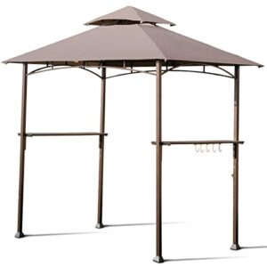 EnjoyShop 8' x 5' Outdoor Barbecue Grill Gazebo Canopy Tent BBQ Shelter Perfect Beautiful Classic Elegant Useful