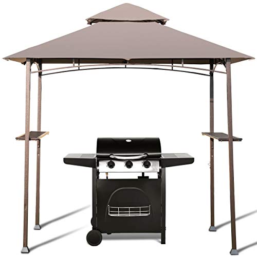 EnjoyShop 8' x 5' Outdoor Barbecue Grill Gazebo Canopy Tent BBQ Shelter Perfect Beautiful Classic Elegant Useful