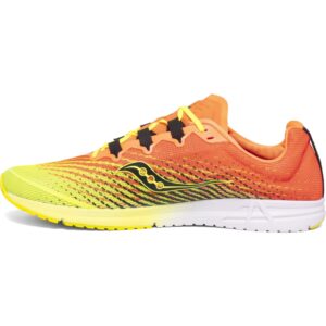 saucony women's type a9 road running shoe, citron | pink, 6