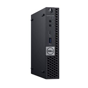 dell optiplex 5060 micro desktop computer with intel core i5-8500t 2.1 ghz hexa-core, 8gb ram, 256gb ssd (5h0p7) (renewed)