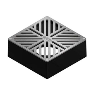 USA Made - Sinnov - 6" x 6" Premium Outdoor Modern Paver Size Drain Grate - Use with both 3" or 4" Drain Pipe, PVC or Flexible Pipe (Stainless Steel)