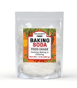 baking soda by unpretentious baker, 1.5 lb, aluminum-free, non-gmo, pure sodium bicarbonate