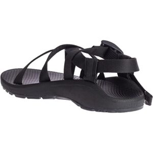 chaco womens banded z cloud sport sandal, solid black, 8 m us