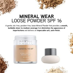 Physicians Formula Mineral Wear Talc-Free Loose Powder Translucent Light, Dermatologist Tested, Clinically Tested