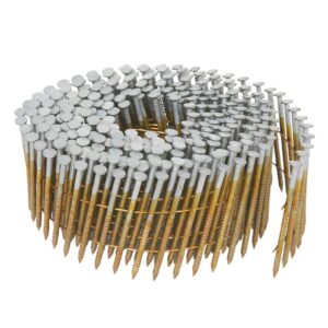 metabo hpt siding nails | 1-3/4 inch x .092 | 15 degree | full round head | ring shank | wire coil | hot dipped galvanized | total 3,600 count | 13363hpt (pack of 1)