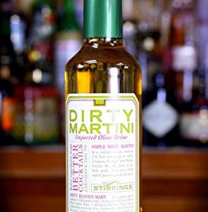 Stirrings All Natural Dirty Martini Cocktail Mixer - 12 ounce bottle | Pack of (3)