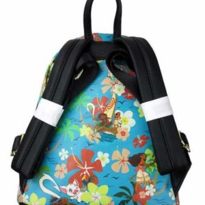 Loungefly Disney Moana Floral Allover Print Womens Double Strap Shoulder Bag Purse