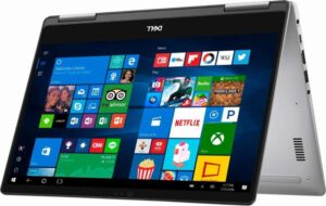 2019 flagship dell inspiron 13 7000 13.3 inches full hd ips 2-in-1 touch-screen laptop, intel quad-core i5-8250u 8gb ddr4 256gb ssd backlit keyboard windows ink maxxaudio win 10 (renewed)