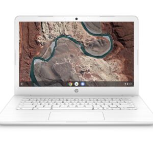 HP Chromebook 14-Inch Laptop with 180-Degree Hinge, Full HD Screen, AMD Dual-Core A4-9120 Processor, 4 GB SDRAM, 32 GB eMMC Storage, Chrome OS (14-db0050nr, Snow White)