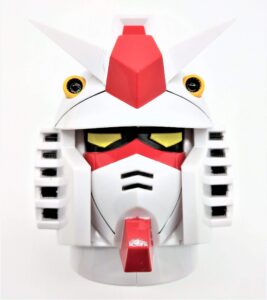 plastic collectible gundam figure mug / gundam coffee mug