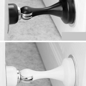 Door Stopper,Magnetic Door Stop,Stainless Steel Door Catch,Double-Sided Adhesive Tape No Need to Drill. Better Protection for Walls (Black)