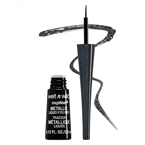 wet n wild MegaLiner Liquid Eyeliner - Metallic, Cosmic Black