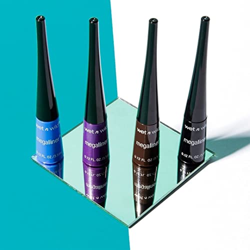 wet n wild MegaLiner Liquid Eyeliner - Metallic, Cosmic Black