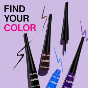 wet n wild MegaLiner Liquid Eyeliner - Metallic, Cosmic Black