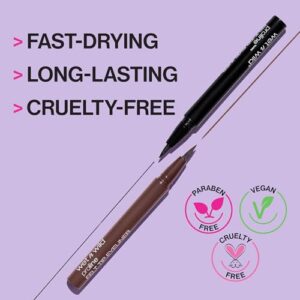 wet n wild MegaLiner Liquid Eyeliner - Metallic, Cosmic Black