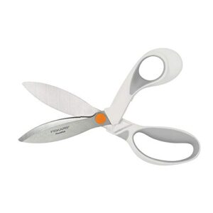 fiskars crafts powercut softgrip shears (9, white/grey