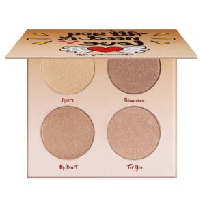 lifus highlighter palette，highlighter makeup palette, glow bronzer highlighter powder kit,face illuminator makeup palette