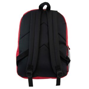 17 Inch Wholesale Classic Red Backpack - Bulk Case of 24 Bookbags