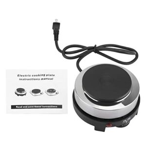 mini electric heater stove, 500w round hot plate portable countertop burner for ceramic glass kettle single plate cooktop, easy to multifunction home kitchen hot