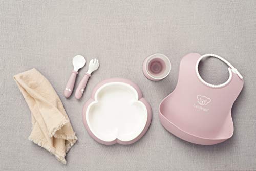 BabyBjörn Baby Dinner Set, 5 pcs, Powder pink