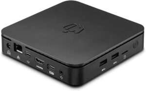 pepper jobs mini pc windows 11 pro mini desktop computer intel n4120 8gb drr4, 64gb emmc 5.1, triple display 4k@60hz, dual-band wifi, hdmi 2.0, gigabit ethernet, mini dp port, usb-c, usb 3.0x2, black