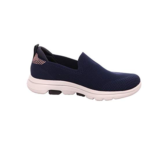 Skechers Women's GO Walk 5-PRIZED Sneaker, Navy, 8.5 M US