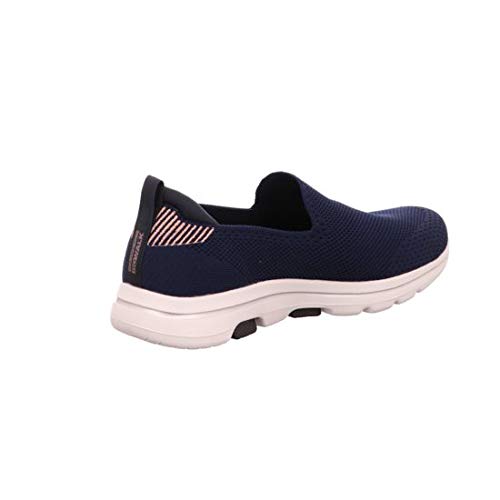 Skechers Women's GO Walk 5-PRIZED Sneaker, Navy, 8.5 M US