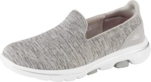 skechers women's go walk 5 honor sneaker, grey, 8