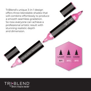 Spectrum Noir Triblend-Blendable Alcohol Marker Pens-Essential Blends-Set of 24, Multi