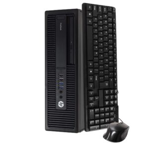 hp prodesk 600 g2-sff, core i5-6500 3.2ghz, 8gb ram, 256gb solid state drive, windows 10 pro 64bit (renewed)