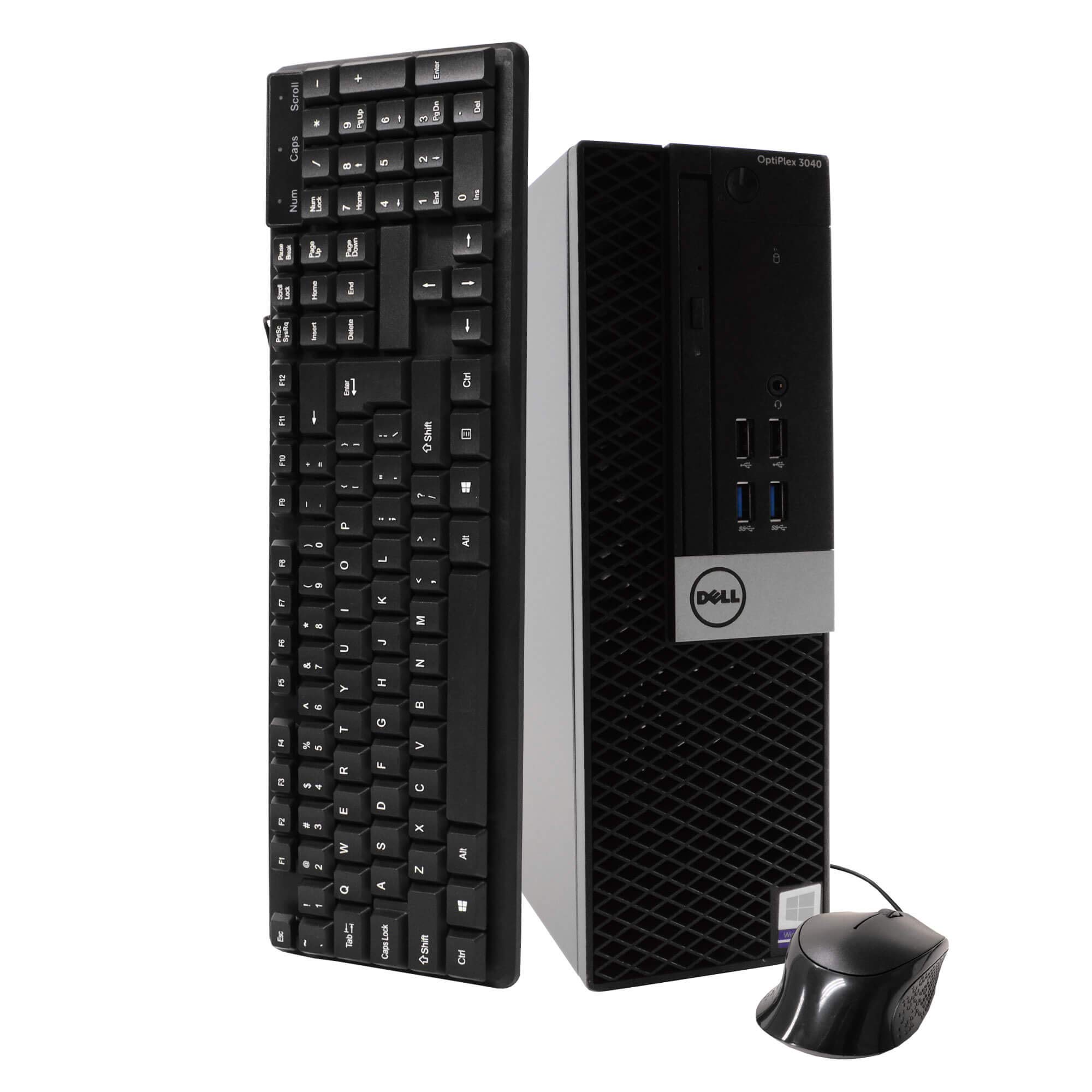 Dell Optiplex 3040-SFF, Core i5-6500 3.2GHz, 8GB RAM, 256GB Solid State Drive, DVDRW, Windows 10 Pro 64bit (Renewed)