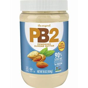 PB2 Powdered Roasted Almond Butter, 16oz Low-Fat Vegan Almond Powder, Low Carb Nut Butter, Non-GMO, Gluten Free, Kosher