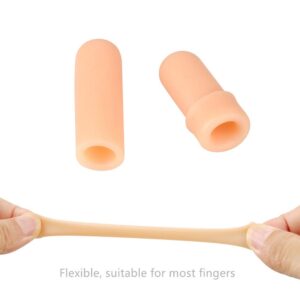 Finger Cot Gel Finger Protector Finger Brace Support Finger Gloves Waterproof Finger Eczema Bandages for Trigger Finger Hand Eczema Finger Cracking Finger Arthritis