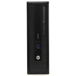 HP EliteDesk 800G1 Desktop Computer, Intel Core i5 3.2GHz, 8GB RAM, 500GB HDD, Wi-Fi, Keyboard/Mouse, DVD-RW, 17in LCD Monitor, Windows 10 (Renewed)