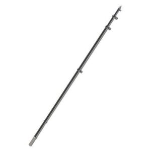 taco metals taco marine ot-0318hd-vel deluxe aluminum tele-outrigger poles - 18', silver