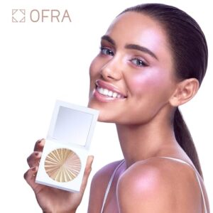 Ofra Cosmetics All of the Lights Highlighter - 4-in-1 Highlighter Makeup Palette for Cheeks, Nose, Eyes - Liquid to Baked Powder, Highly-Pigmented, Vegan Formula - Buttery Smooth, Long-Lasting - 10g