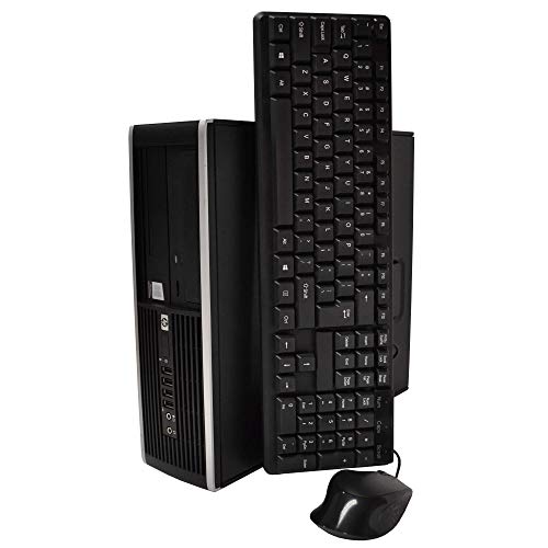 HP Elite Desktop PC Package, Intel Core i5 3.2 GHz, 4 GB RAM, 500 GB HDD, Keyboard & Mouse, WiFi, 17" LCD Monitor (Brands Vary), DVD-ROM, Windows 10 Pro, (Renewed)