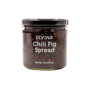 divina chili fig spread jam, 9 ounce